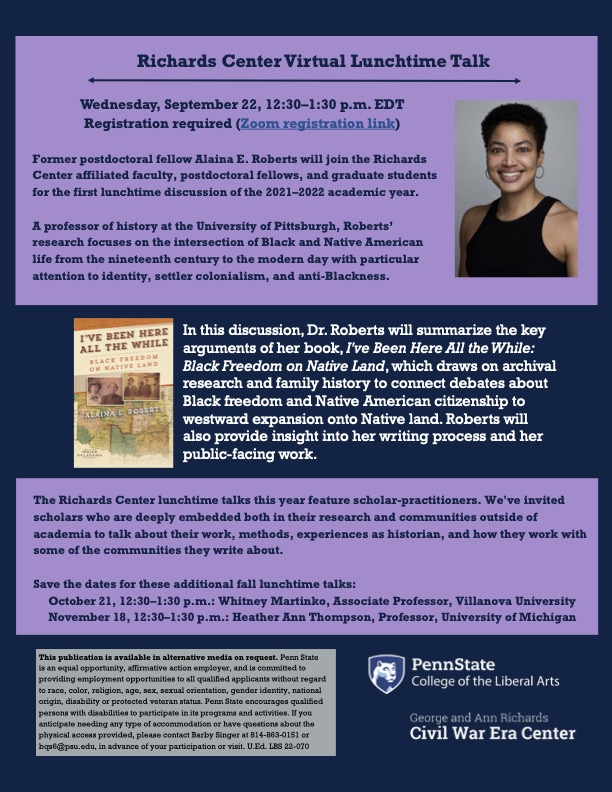 Events | Alaina E. Roberts, Ph.D.
